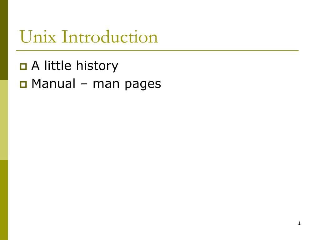 PPT - Unix Introduction PowerPoint Presentation, free download - ID:770173
