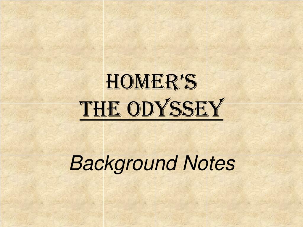 PPT - Homer’s The Odyssey PowerPoint Presentation, free download - ID ...