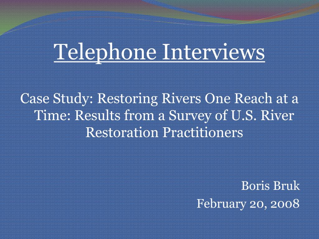 PPT - Telephone Interviews PowerPoint Presentation, free download - ID ...