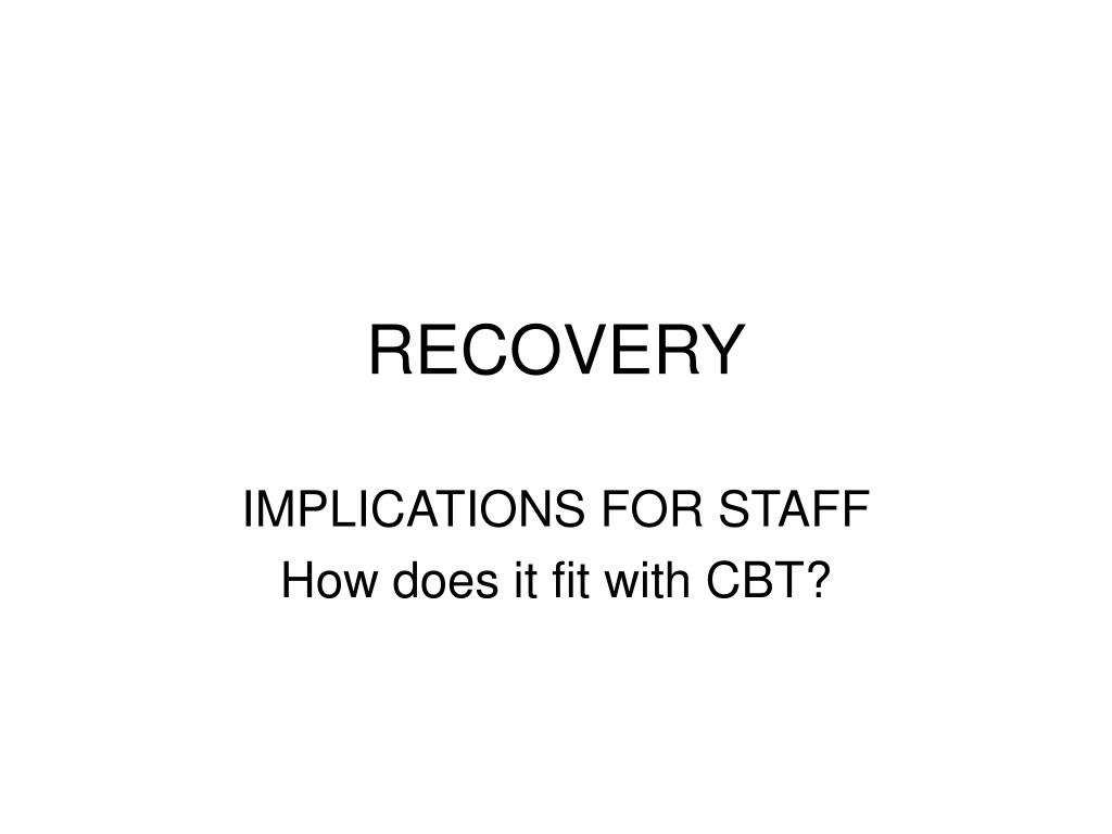 PPT - RECOVERY PowerPoint Presentation, free download - ID:773726