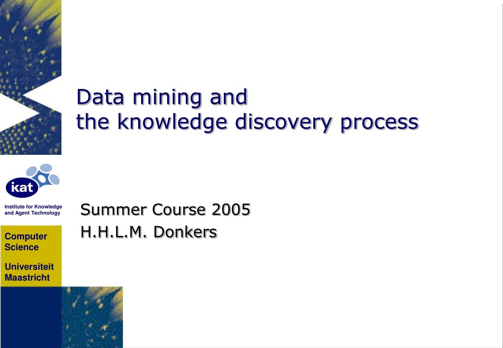 PPT - Data mining and the knowledge discovery process PowerPoint Presentation - ID:774924