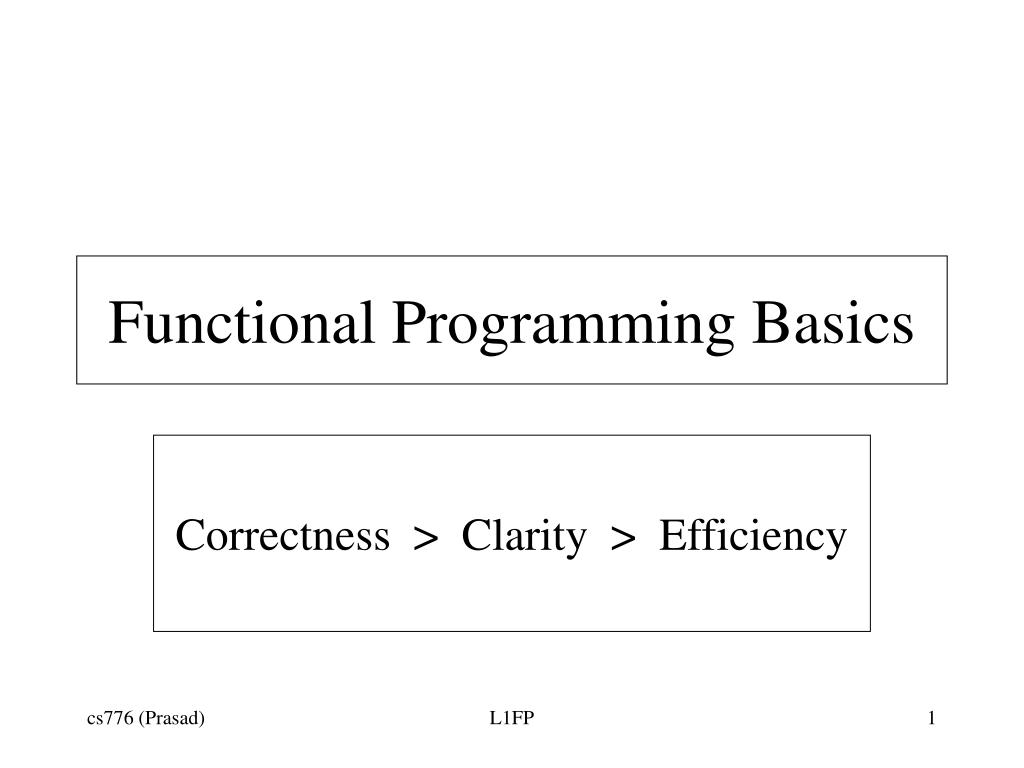 PPT - Functional Programming Basics PowerPoint Presentation, free download - ID:775862