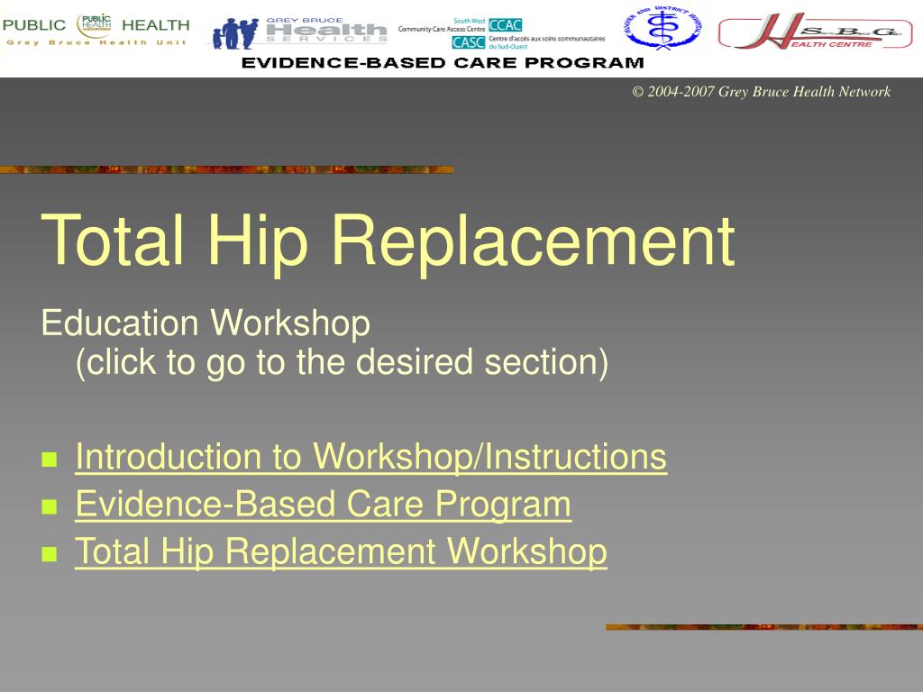 PPT - Total Hip Replacement PowerPoint Presentation, free download - ID ...