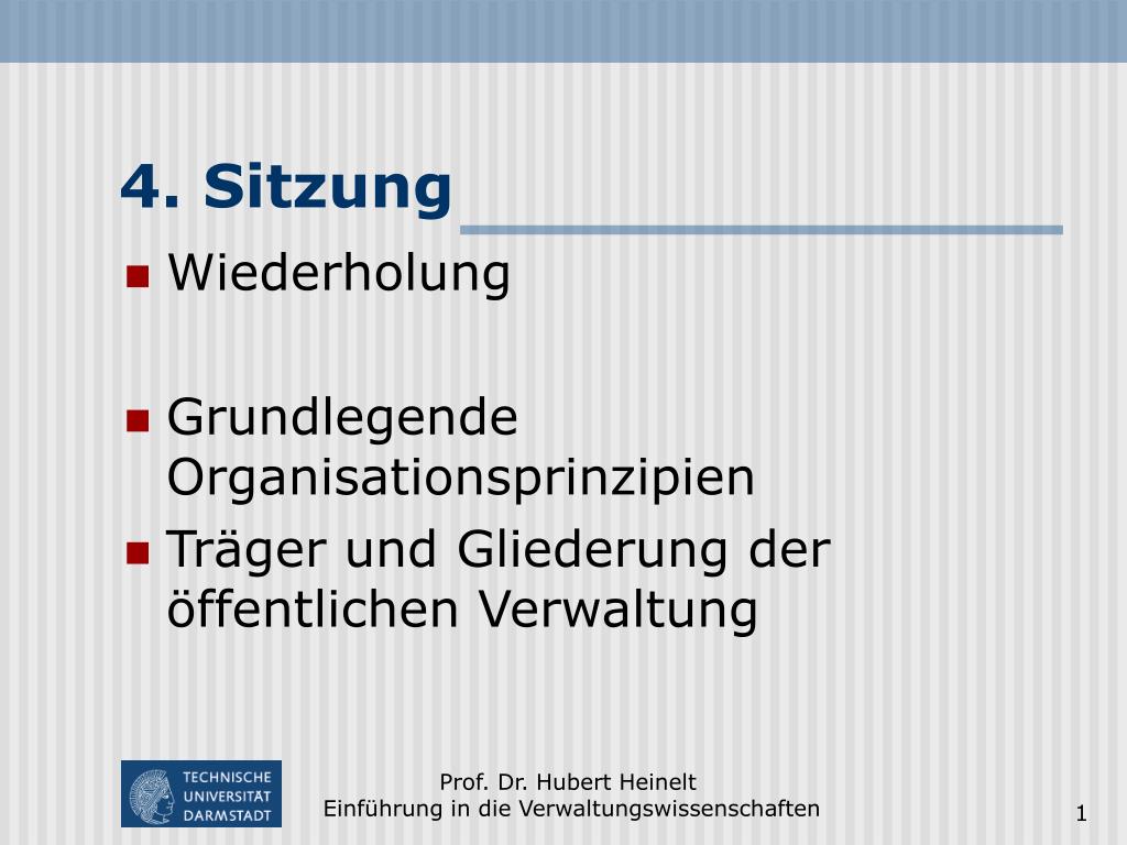 PPT - 4. Sitzung PowerPoint Presentation, free download - ID:778388