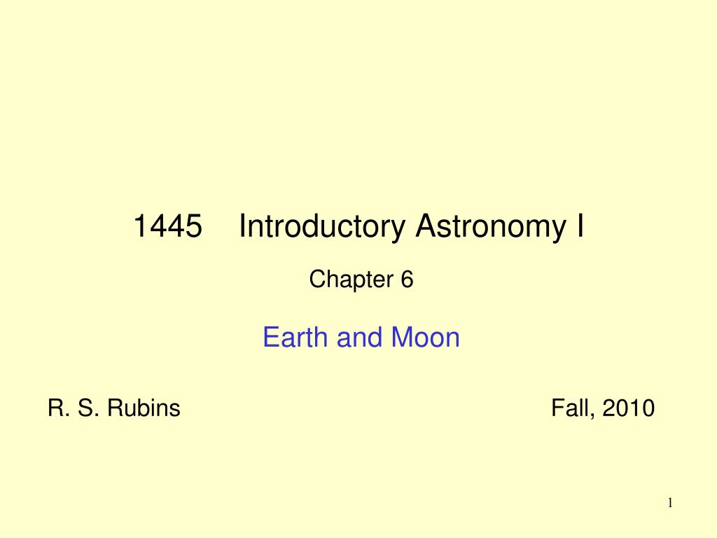 PPT - 1445 Introductory Astronomy I PowerPoint Presentation, free ...