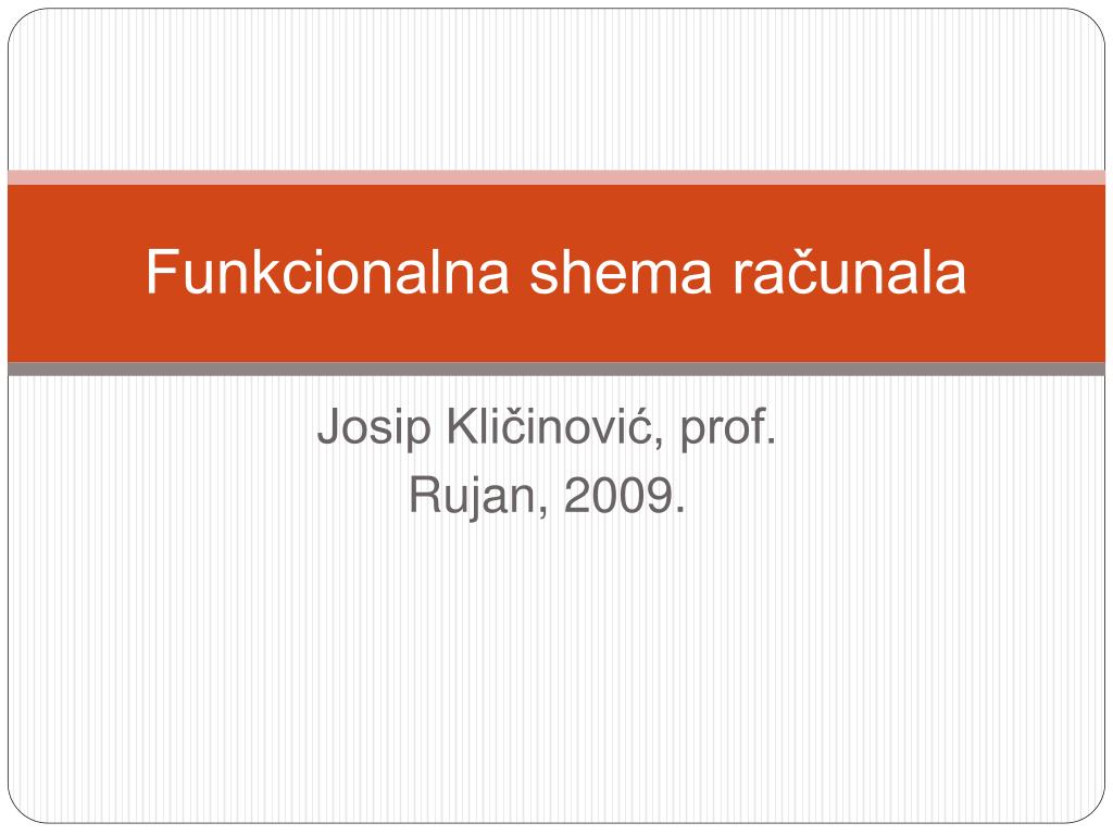 PPT - Funkcionalna shema računala PowerPoint Presentation, free ...