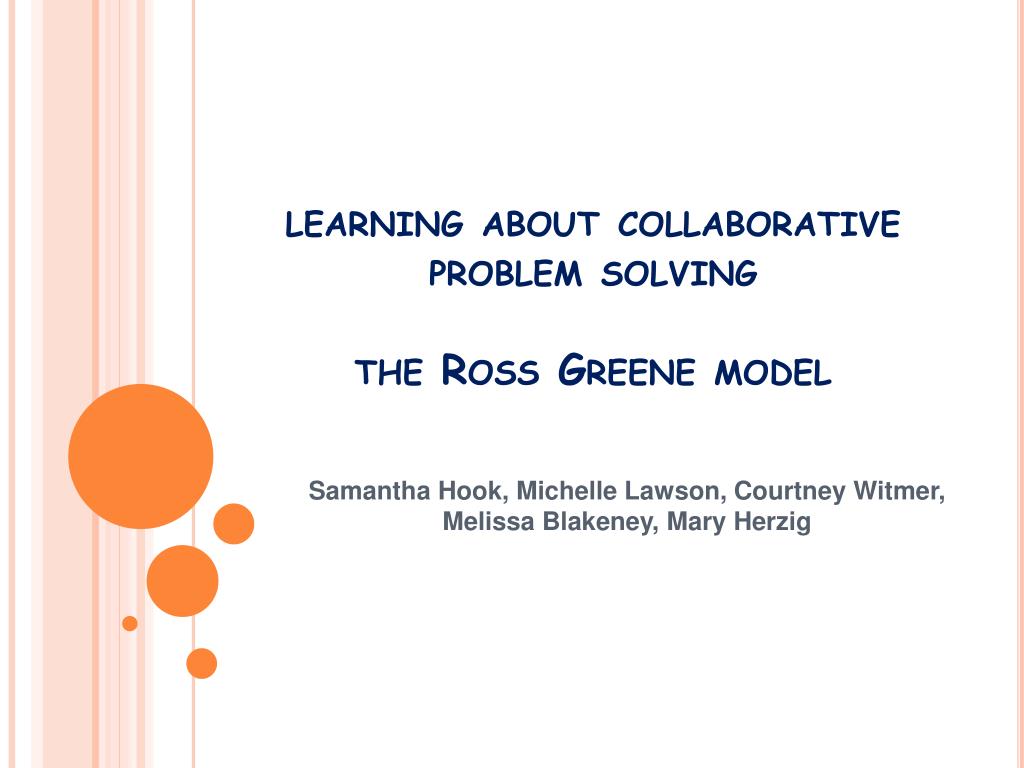 PPT - learning about collaborative problem solving the Ross Greene ...