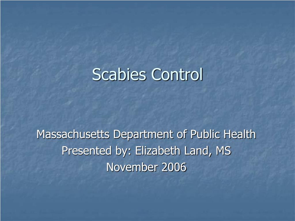 PPT - Scabies Control PowerPoint Presentation, free download - ID:781933