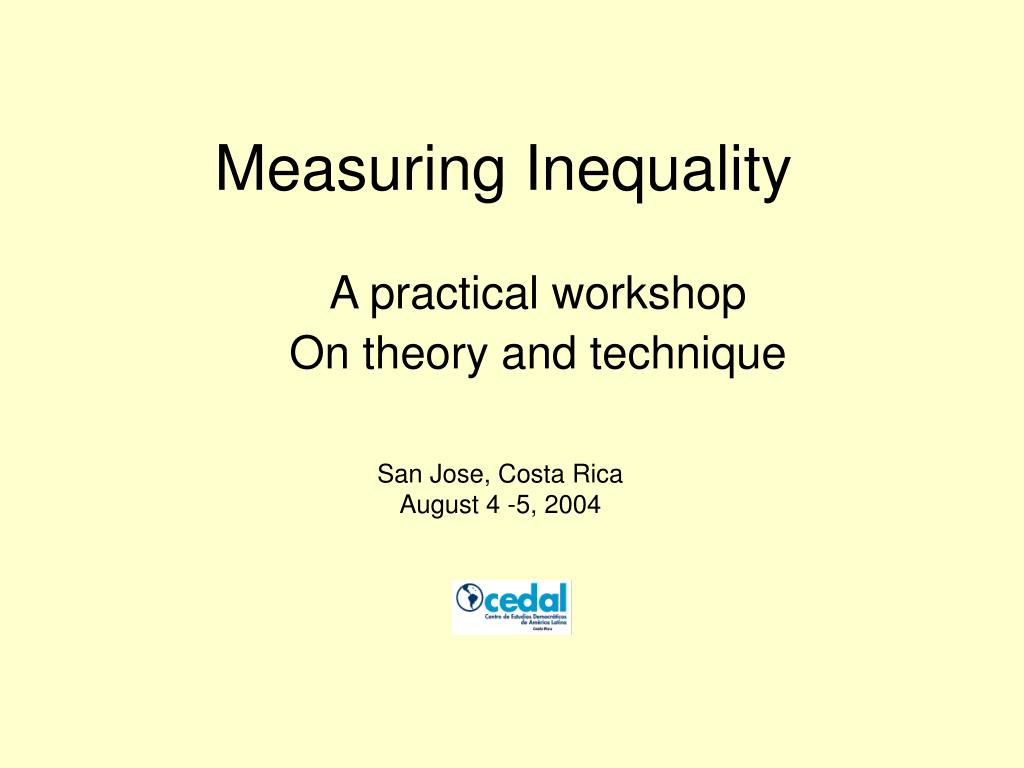 PPT - Measuring Inequality PowerPoint Presentation, free download - ID ...