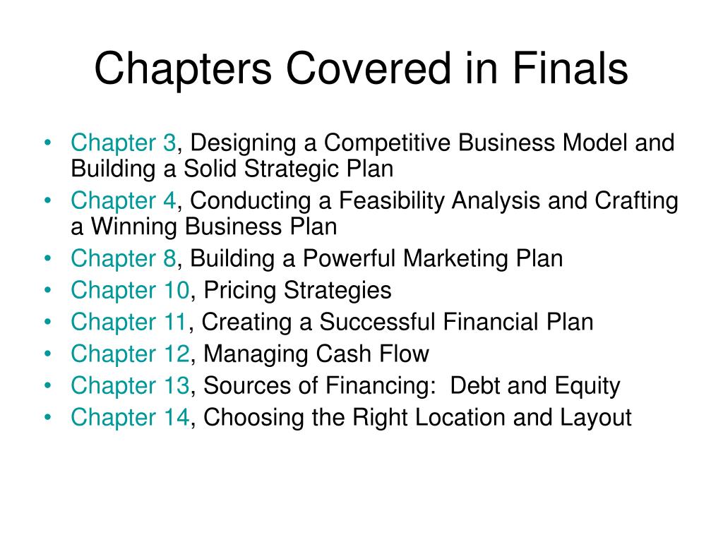 PPT - Chapters Covered in Finals PowerPoint Presentation, free download ...