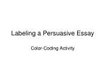 PPT - Elements of a Persuasive Essay PowerPoint Presentation, free ...