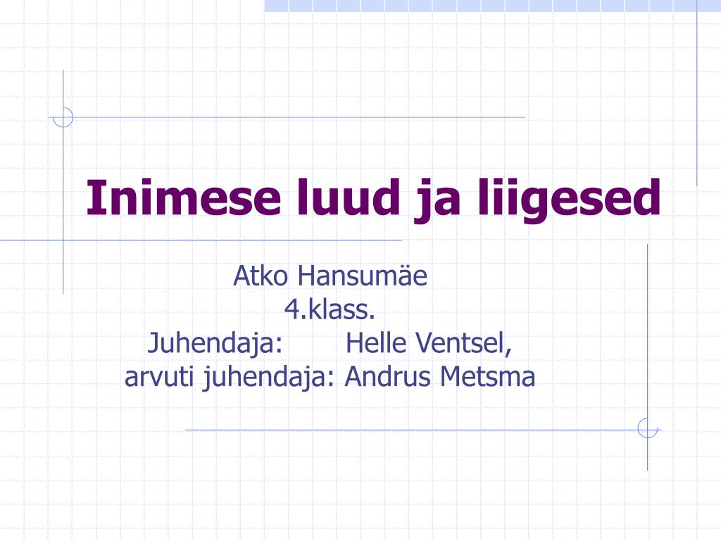 PPT - Inimese luud ja liigesed PowerPoint Presentation, free download ...