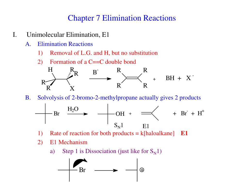 PPT - Chapter 7 Elimination Reactions PowerPoint Presentation, free ...