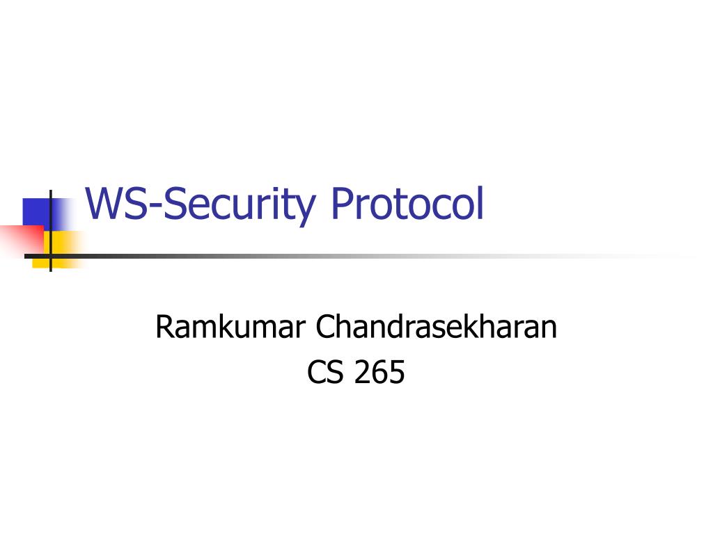 PPT - WS-Security Protocol PowerPoint Presentation, free download - ID ...