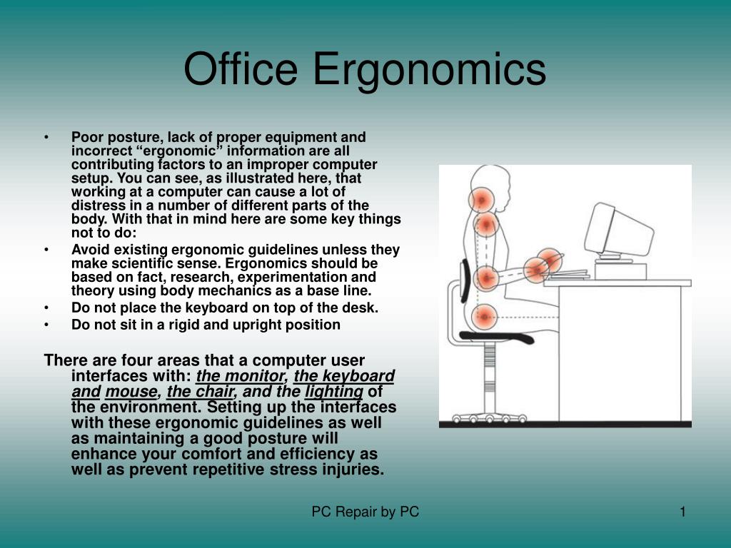 PPT - Office Ergonomics PowerPoint Presentation, free download - ID:788209