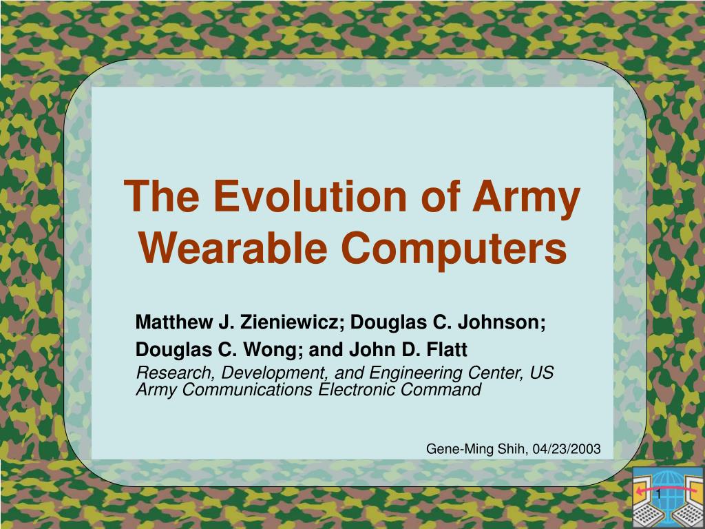 PPT - The Evolution of Army Wearable Computers PowerPoint Presentation ...