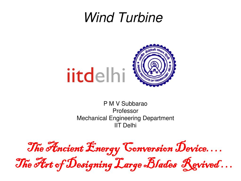 PPT - Wind Turbine PowerPoint Presentation, free download - ID:788619
