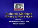 PPT - Man Up: Applying the Definition of Authentic Manhood to Real Life ...