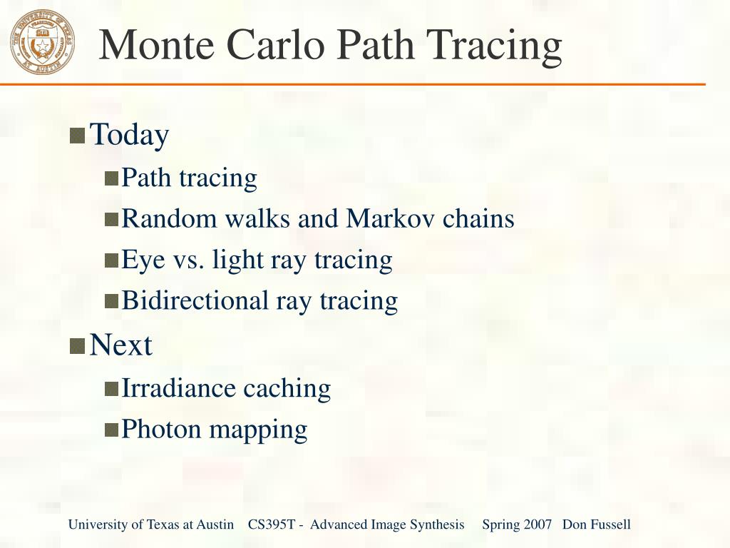 PPT - Monte Carlo Path Tracing PowerPoint Presentation, free download ...