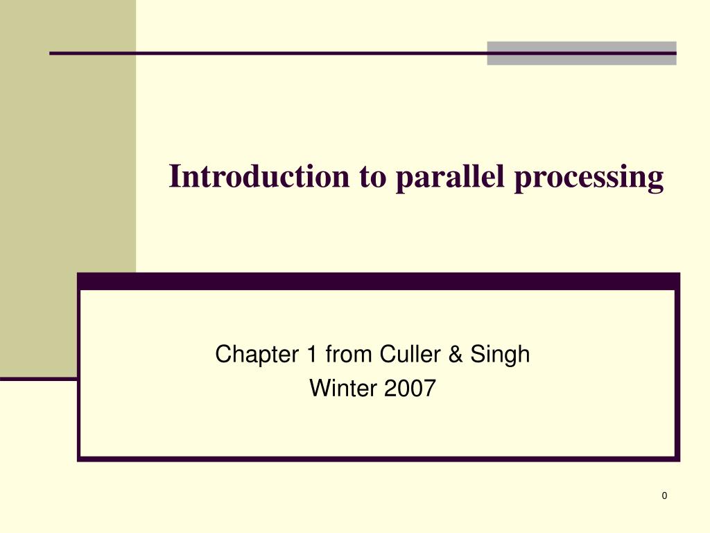 PPT - Introduction to parallel processing PowerPoint Presentation, free ...