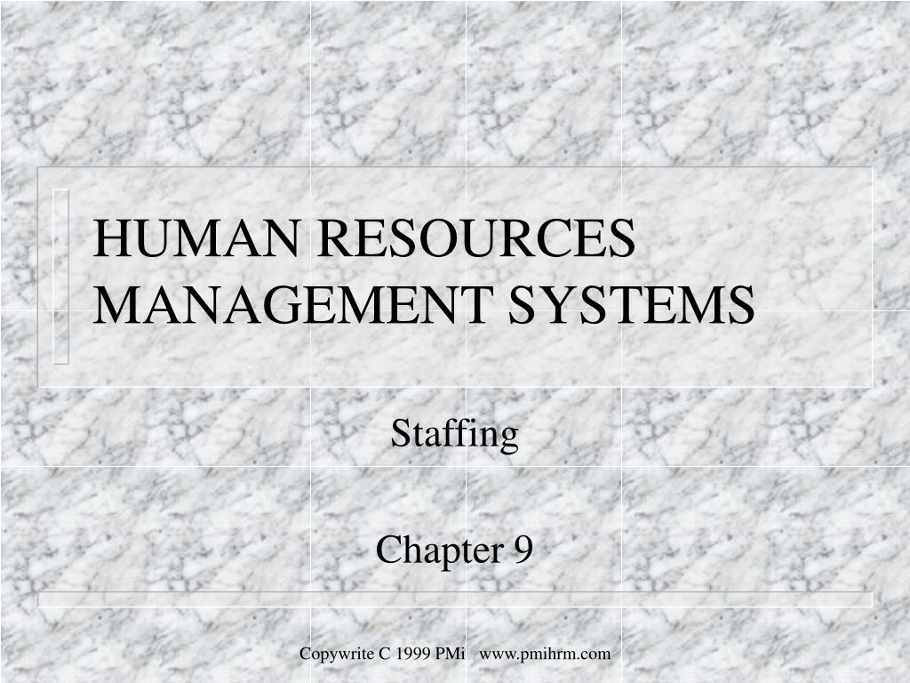 PPT - HUMAN RESOURCES MANAGEMENT SYSTEMS PowerPoint Presentation, free ...