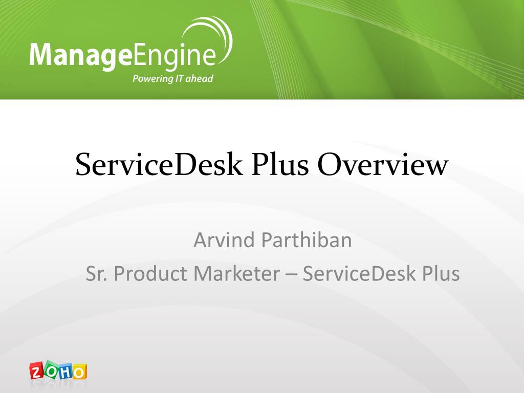 PPT - ServiceDesk Plus Overview PowerPoint Presentation, free download ...