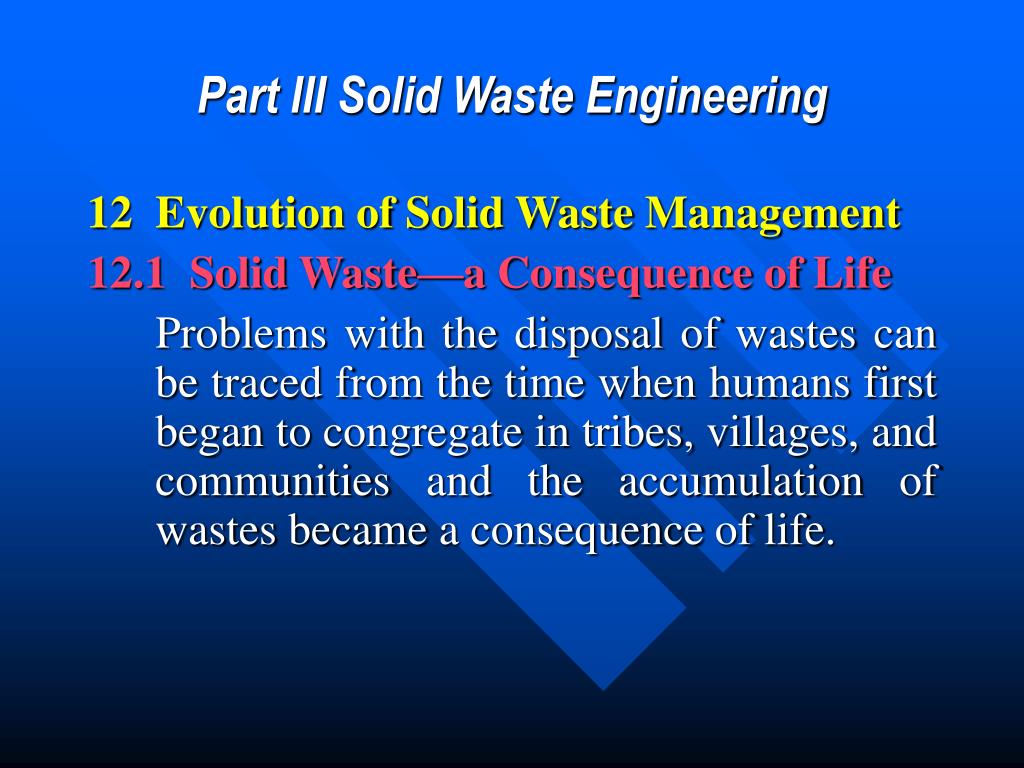 PPT - Part III Solid Waste Engineering PowerPoint Presentation, free ...