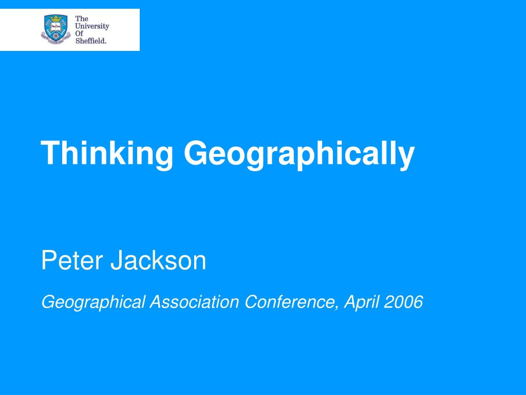 PPT - Thinking Geographically PowerPoint Presentation, free download ...