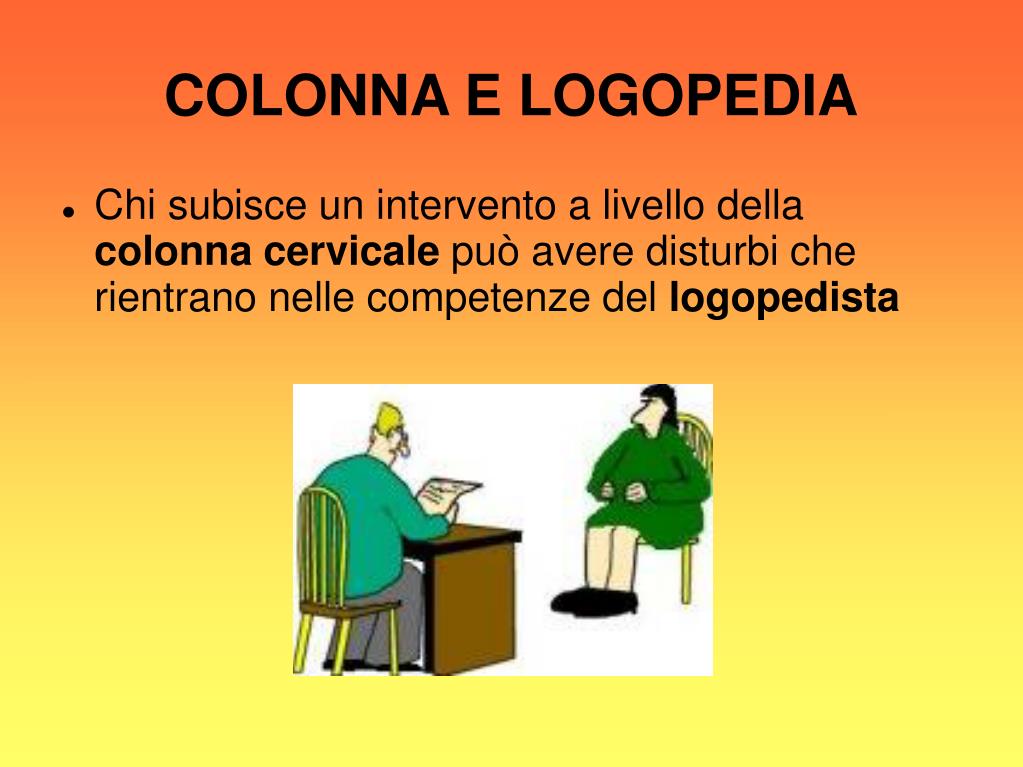 PPT - COLONNA E LOGOPEDIA PowerPoint Presentation, free download - ID ...