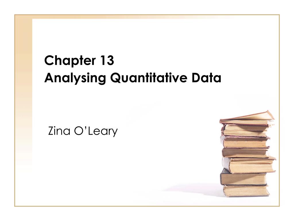 PPT - Chapter 13 Analysing Quantitative Data PowerPoint Presentation, free download - ID:797601