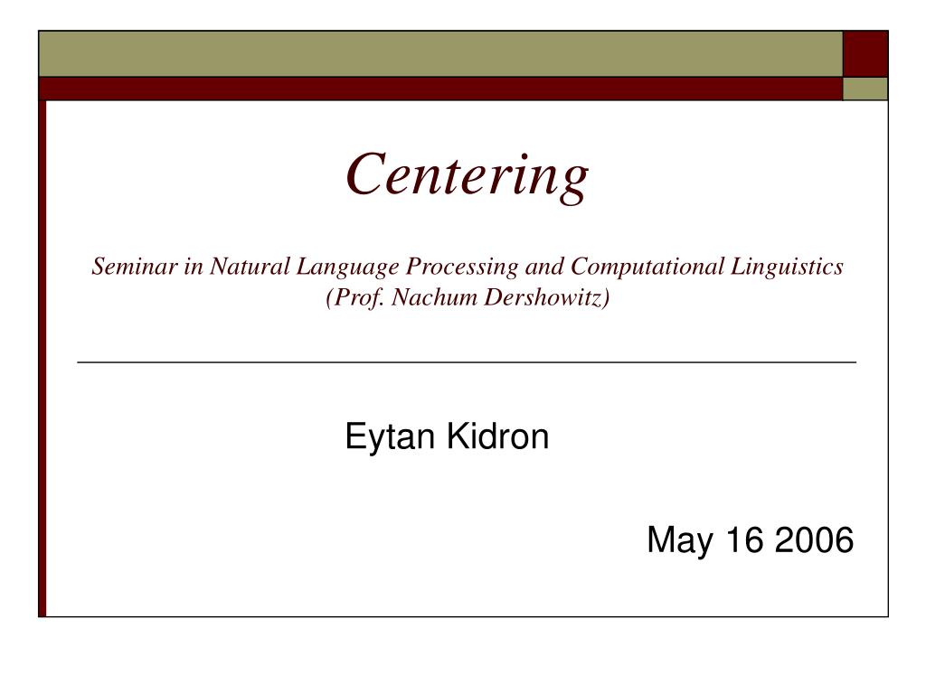 PPT - Centering PowerPoint Presentation, free download - ID:7977