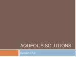 PPT - CHAPTER 2 Water and Aqueous Solutions PowerPoint Presentation ...