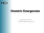 PPT - Obstetric Emergencies PowerPoint Presentation, free download - ID ...