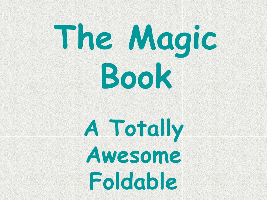 PPT - The Magic Book PowerPoint Presentation, free download - ID:799829