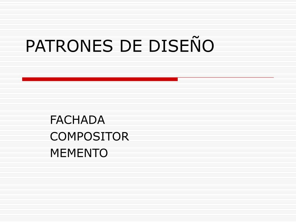 PPT - PATRONES DE DISEÑO PowerPoint Presentation, free download - ID:800056