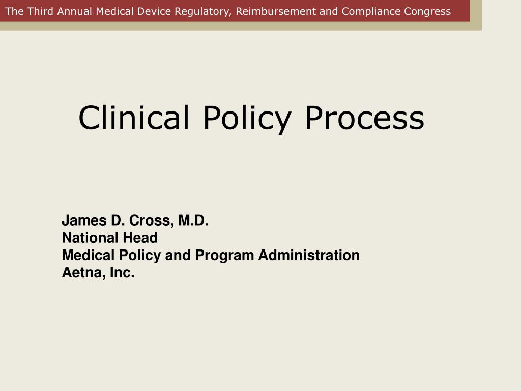 PPT - Clinical Policy Process PowerPoint Presentation, free download ...