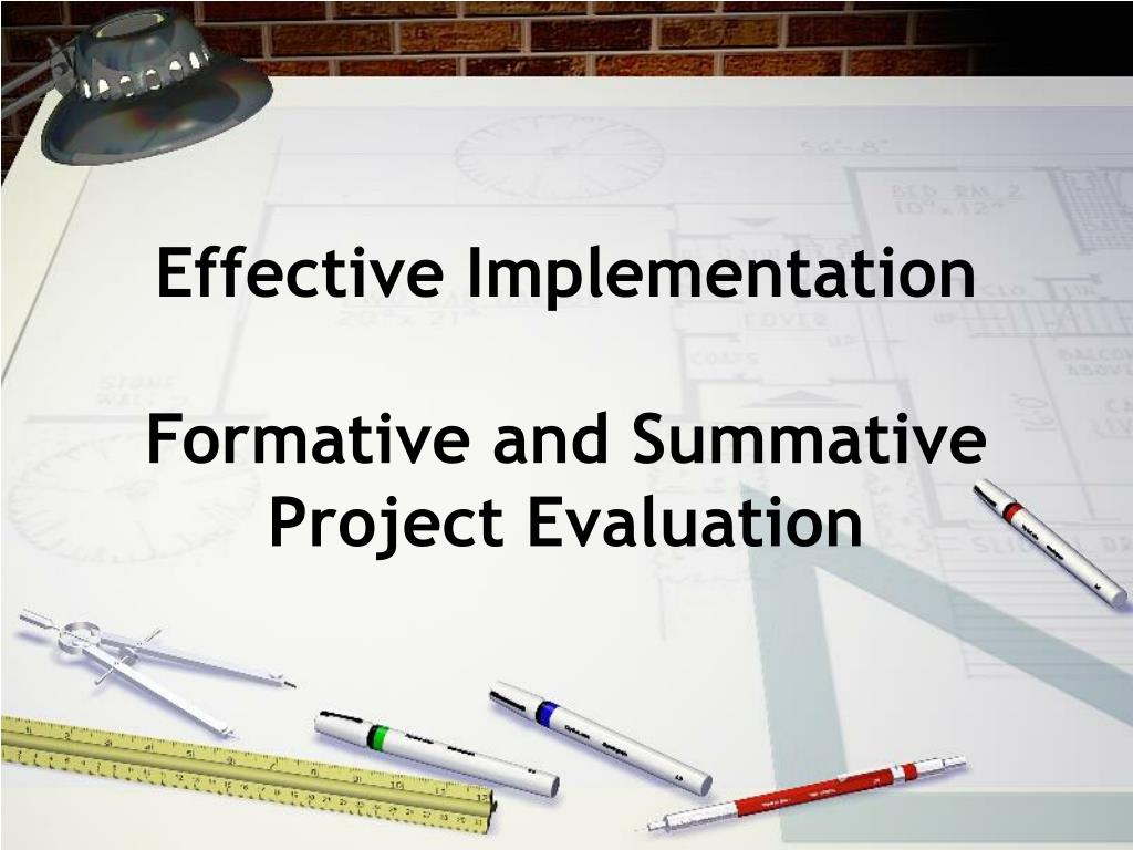 Ppt Effective Implementation Formative And Summative Project 3741