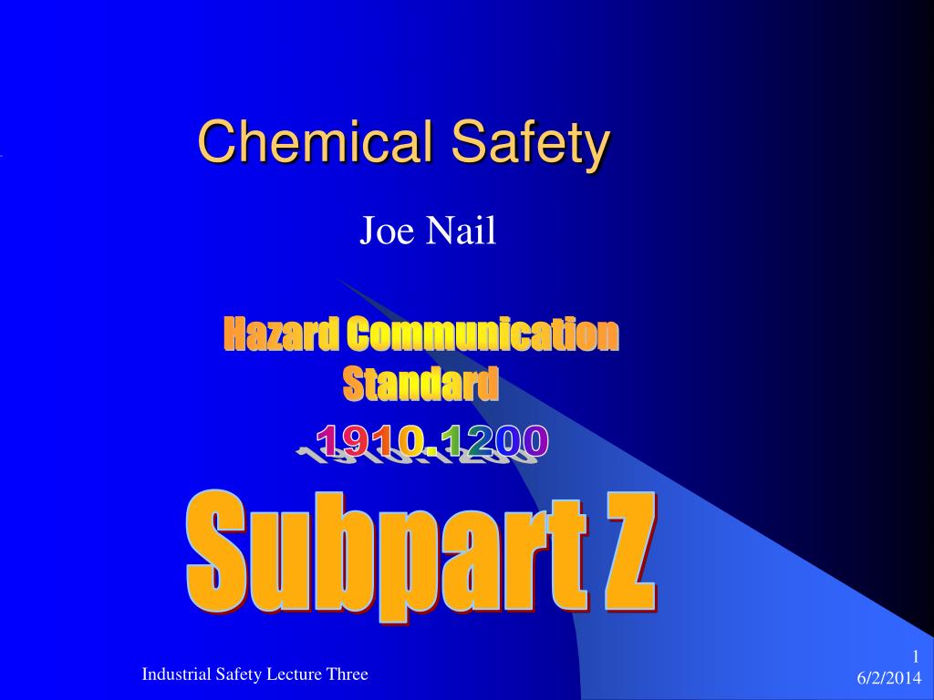PPT - Chemical Safety PowerPoint Presentation, free download - ID:803571