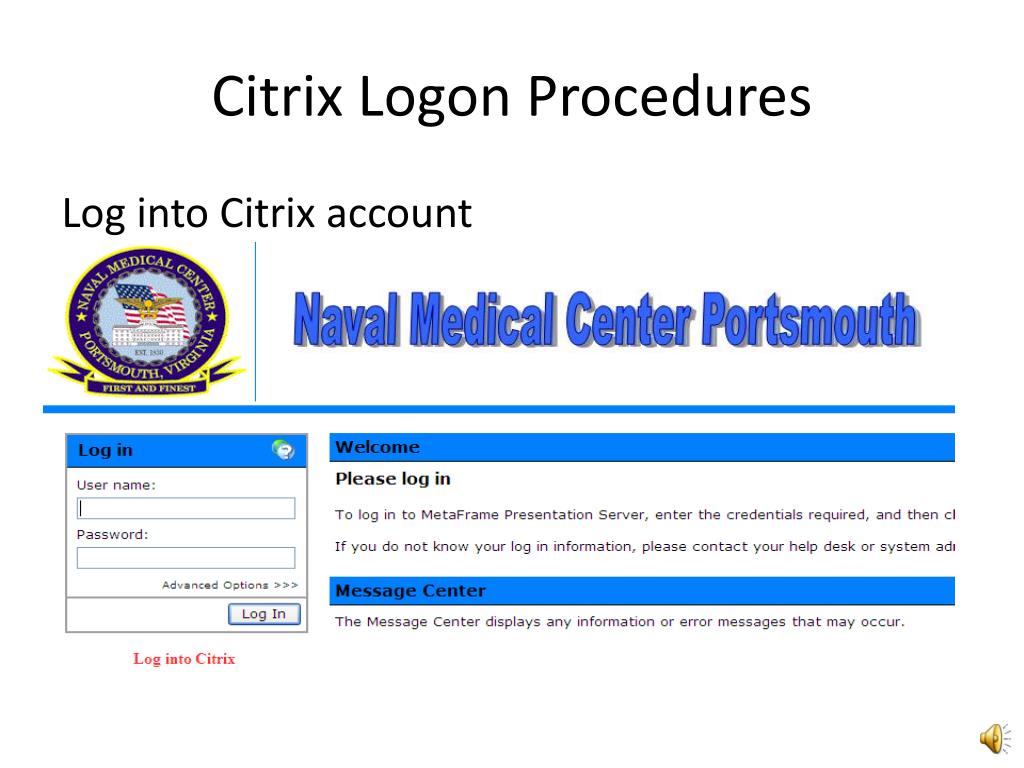 PPT - Citrix Logon Procedures PowerPoint Presentation, free download ...