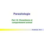 PPT - Parasitologie PowerPoint Presentation, free download - ID:822936