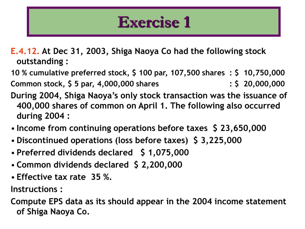 PPT - Exercise 1 PowerPoint Presentation, free download - ID:807790