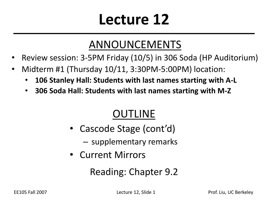 PPT - Lecture 12 PowerPoint Presentation, free download - ID:807844