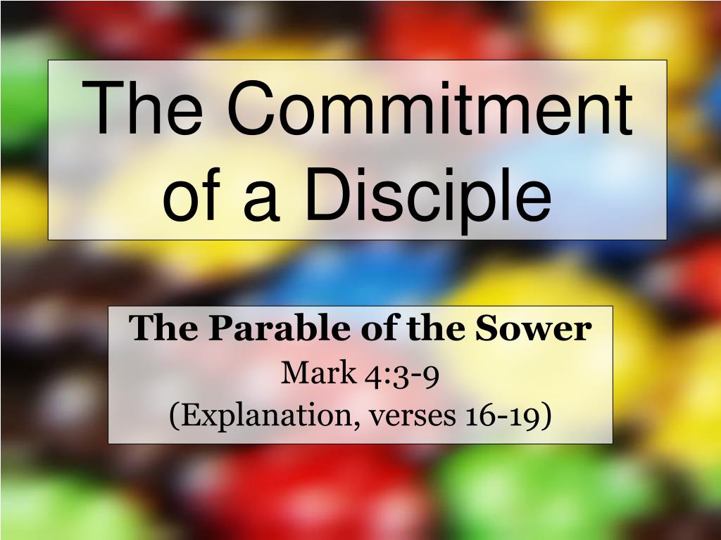 PPT - The Commitment of a Disciple PowerPoint Presentation, free ...