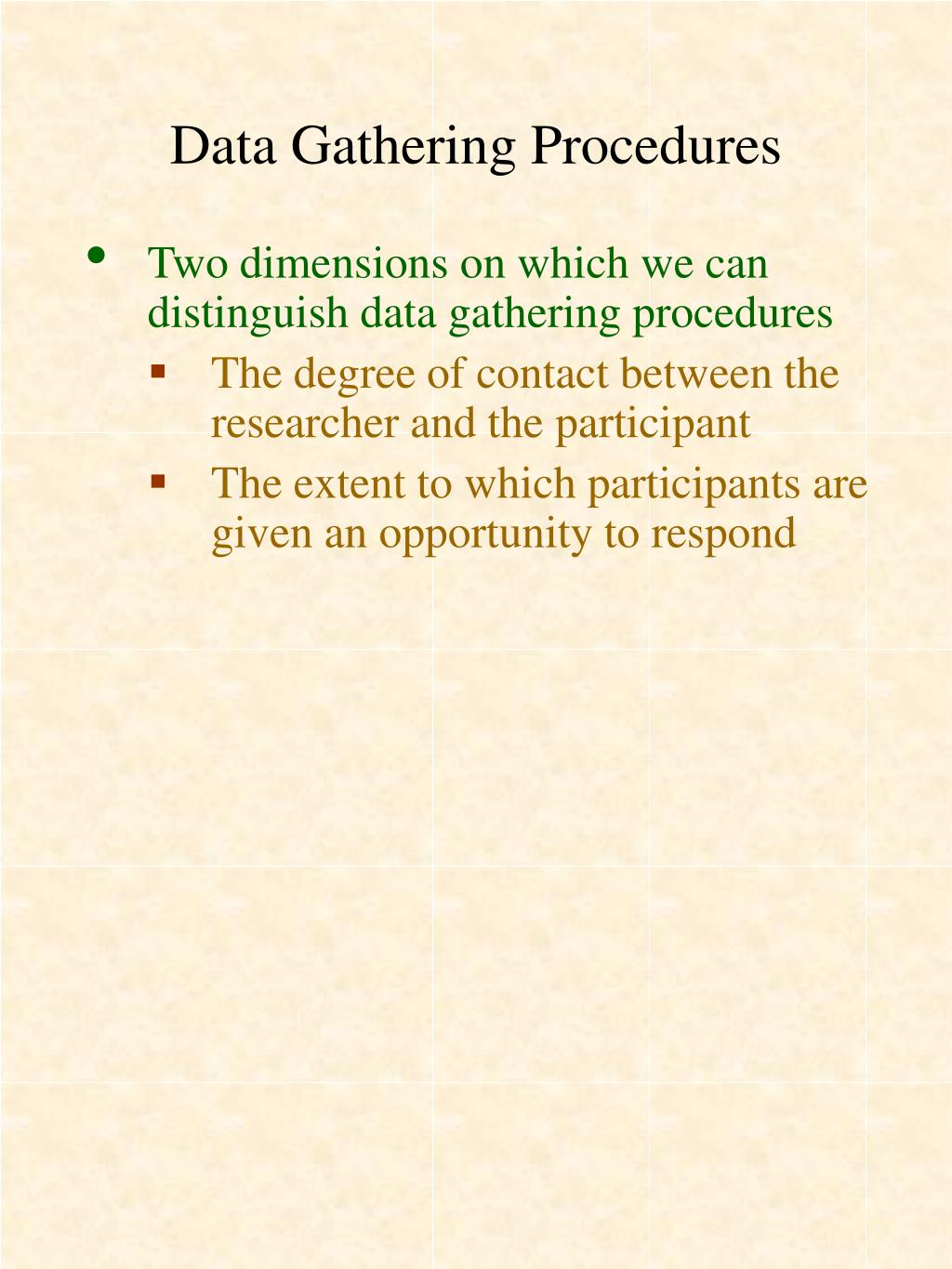 PPT - Data Gathering Procedures PowerPoint Presentation, free download ...