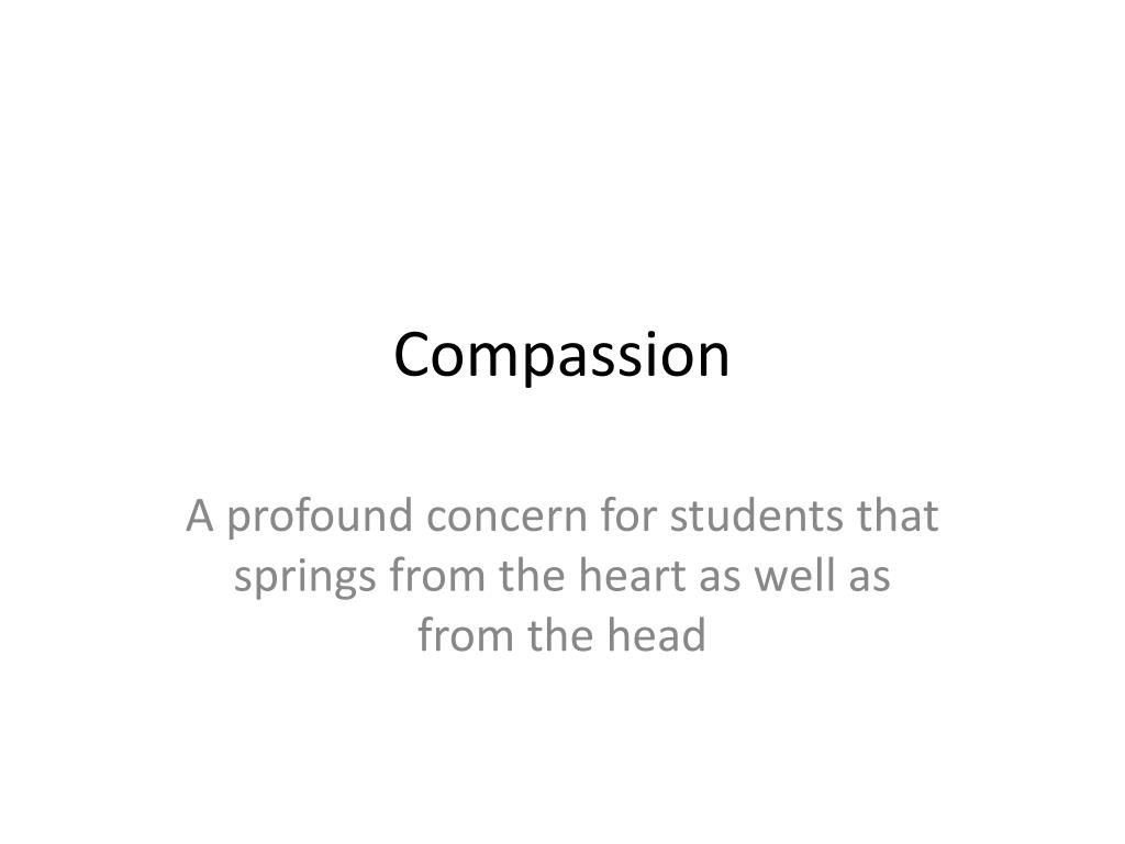 PPT - Compassion PowerPoint Presentation, free download - ID:808313
