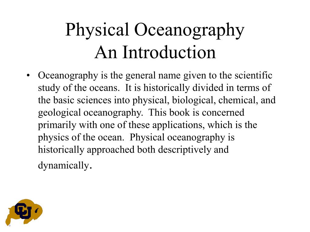 PPT - Physical Oceanography An Introduction PowerPoint Presentation ...