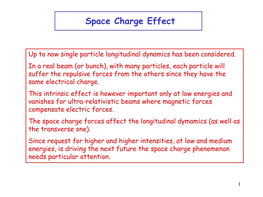 PPT - Space Charge Effect PowerPoint Presentation, free download - ID ...