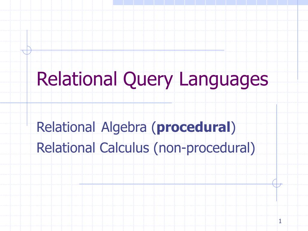 PPT - Relational Query Languages PowerPoint Presentation, free download ...