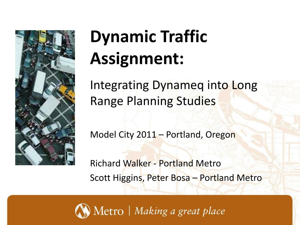PPT - Dynamic Traffic Assignment: PowerPoint Presentation, free ...