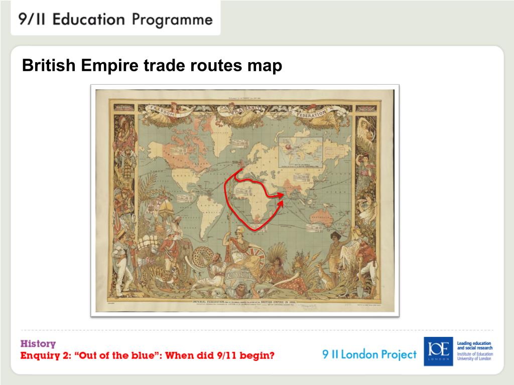 PPT - British Empire trade routes map PowerPoint Presentation, free ...